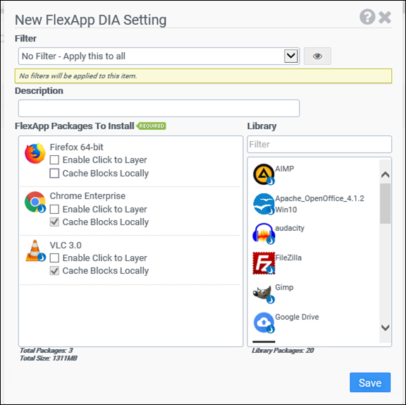 Deploying Cloud, VHD-Based, and Local Disk FlexApp Packages