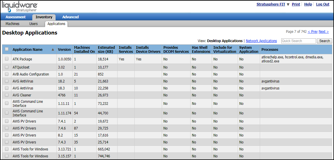 Assessing Desktop Configuration & Application Inventory
